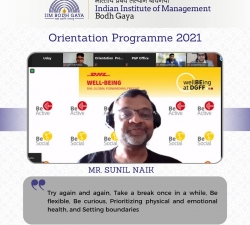Orientation Programme 2021 – Indian Institute of Management Bodh Gaya